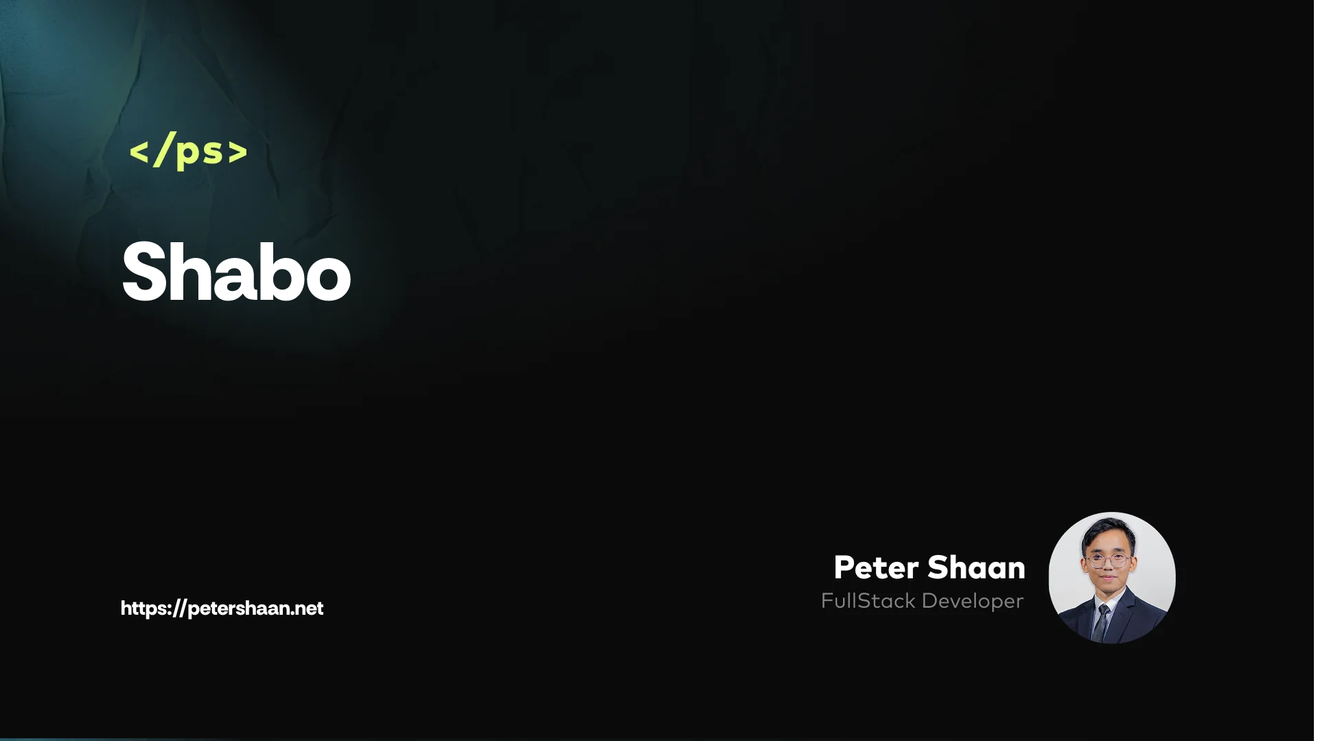 Shabo | Peter Shaan